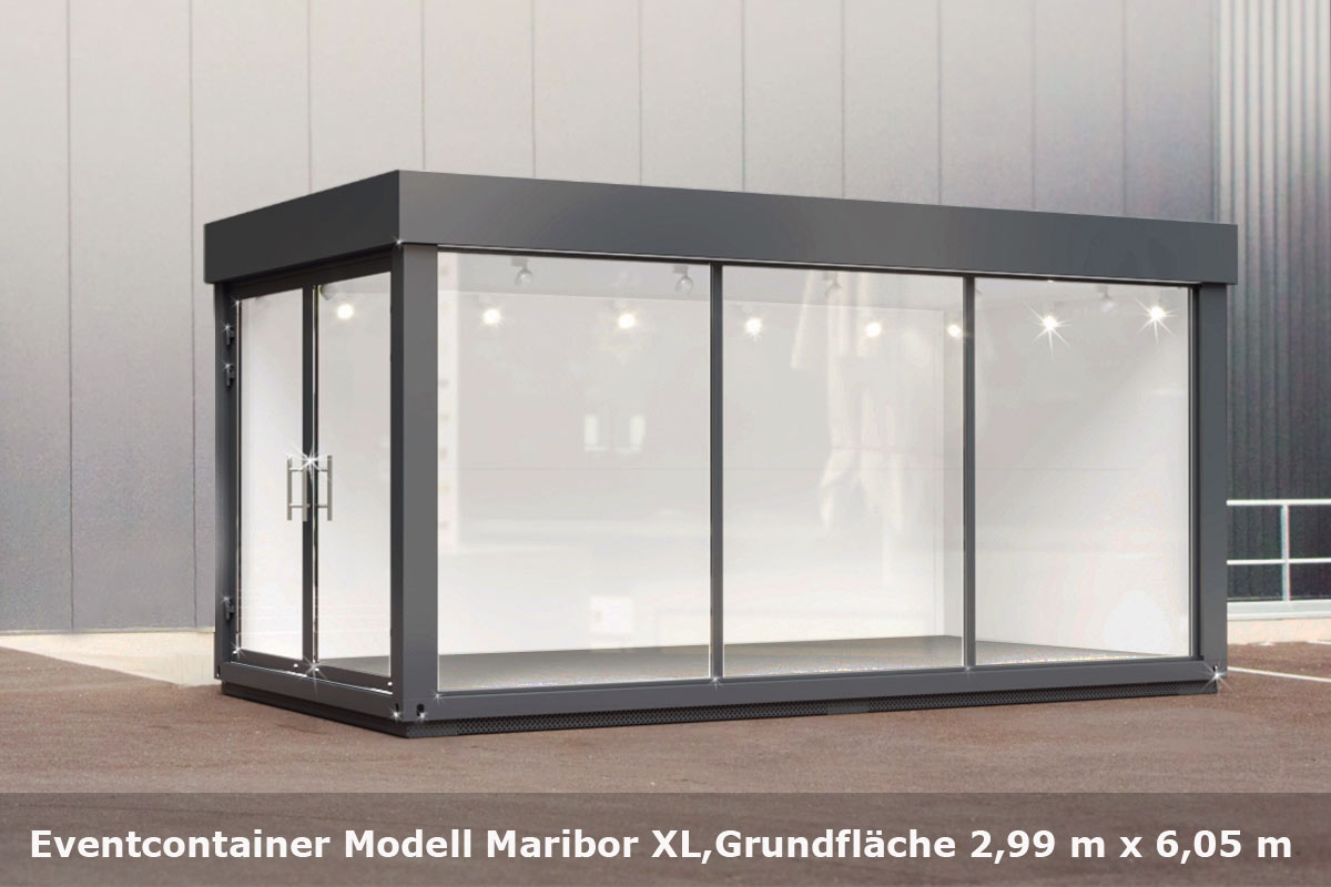 Eventcontainer 1 | Messecontainer für Events, Ausstellungen, Showrooms ...