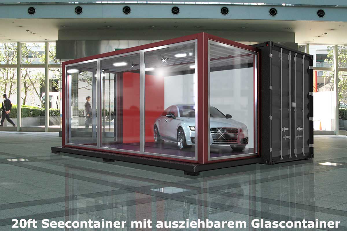 Eventcontainer 1 | Messecontainer für Events, Ausstellungen, Showrooms ...